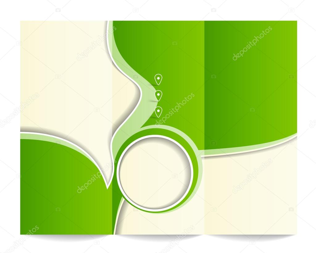 Plantilla folleto tríptico — Vector de stock © d_arts #43824941