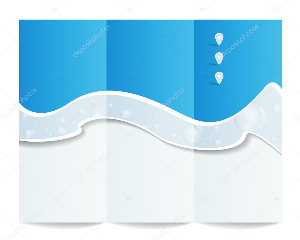 Plantilla folleto tríptico — Vector de stock © d_arts #43824949