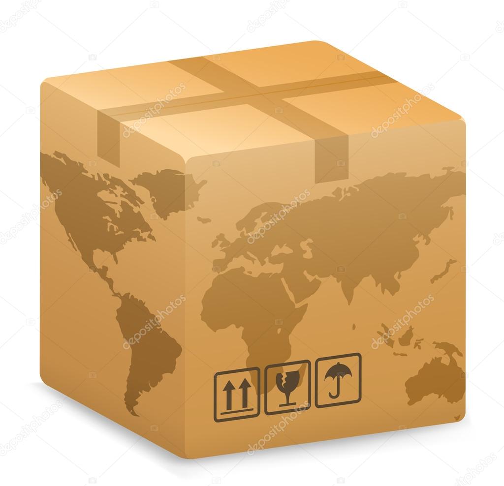 Shipping Box Vector
