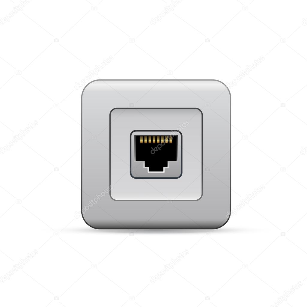 Network port Stock Vector Image by ©frbird #48044091