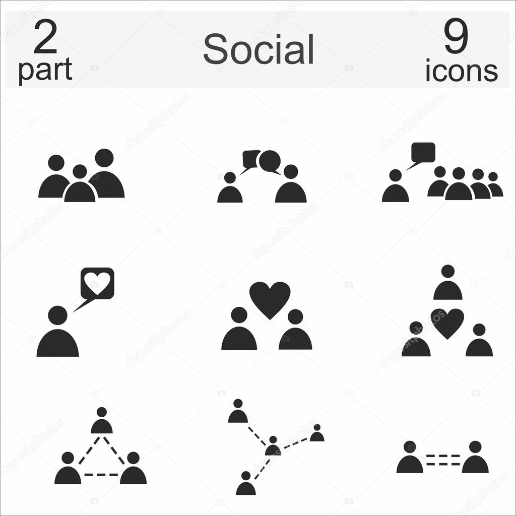 soziale Symbole — Stockvektor © Djemphoto #23943807