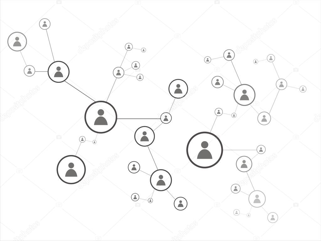 Human connection Stock Vector by ©Djemphoto 34630995