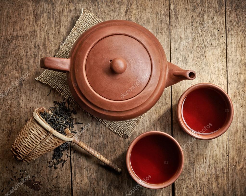Tea pot and cups Stock Photo by ©magone 40260023