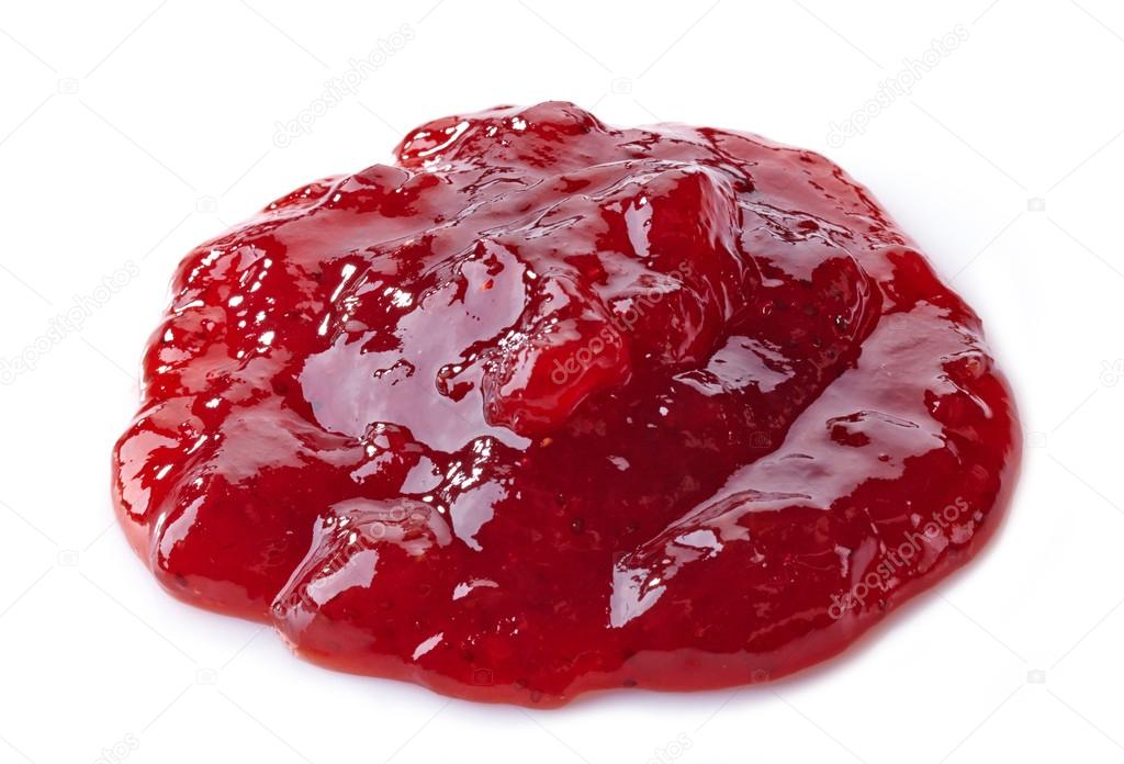 Red strawberry jam — Stock Photo © magone #42871297