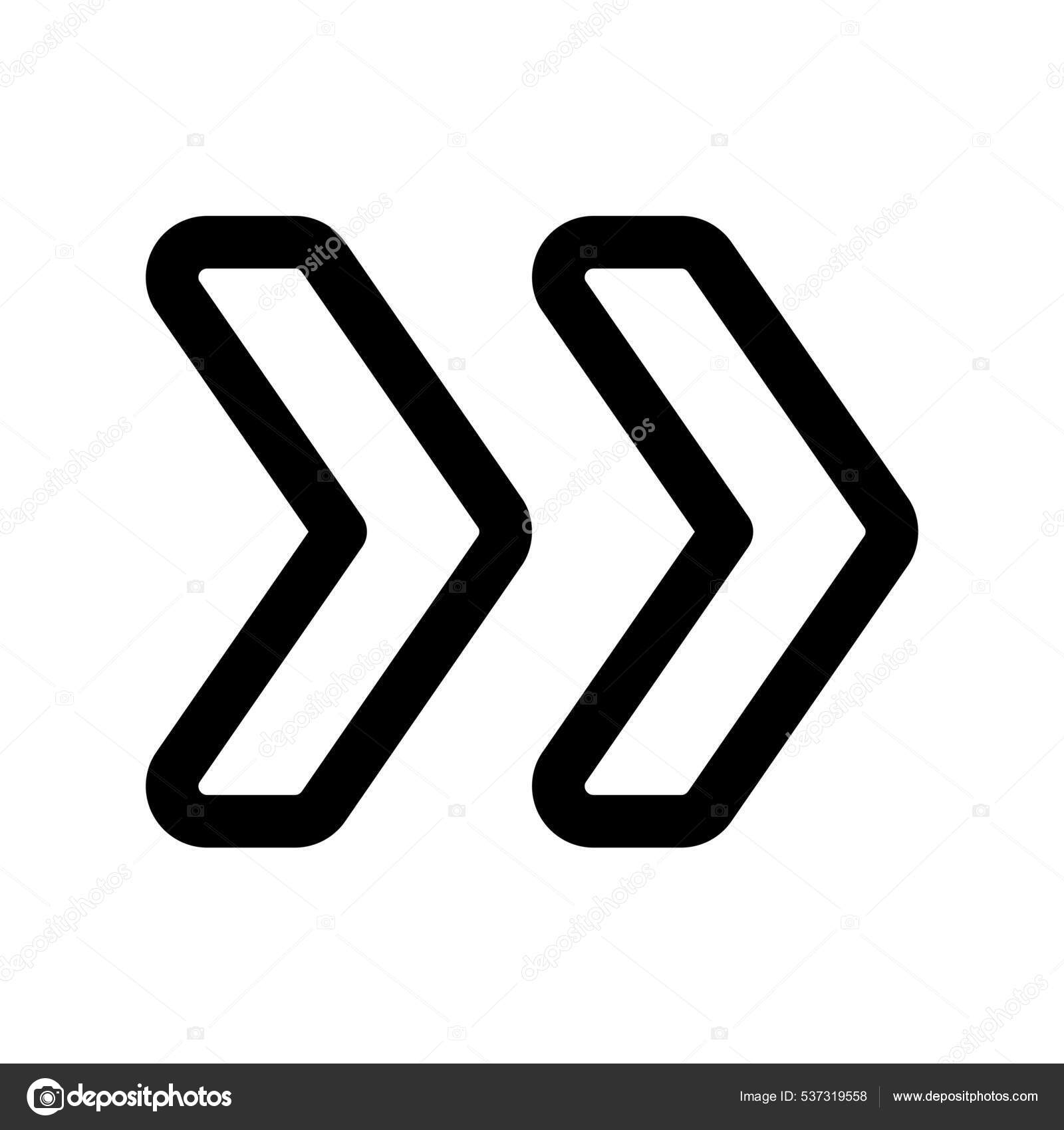 Double Chevron Arrow Insignia Rank Representation Stock Vector Image by ...