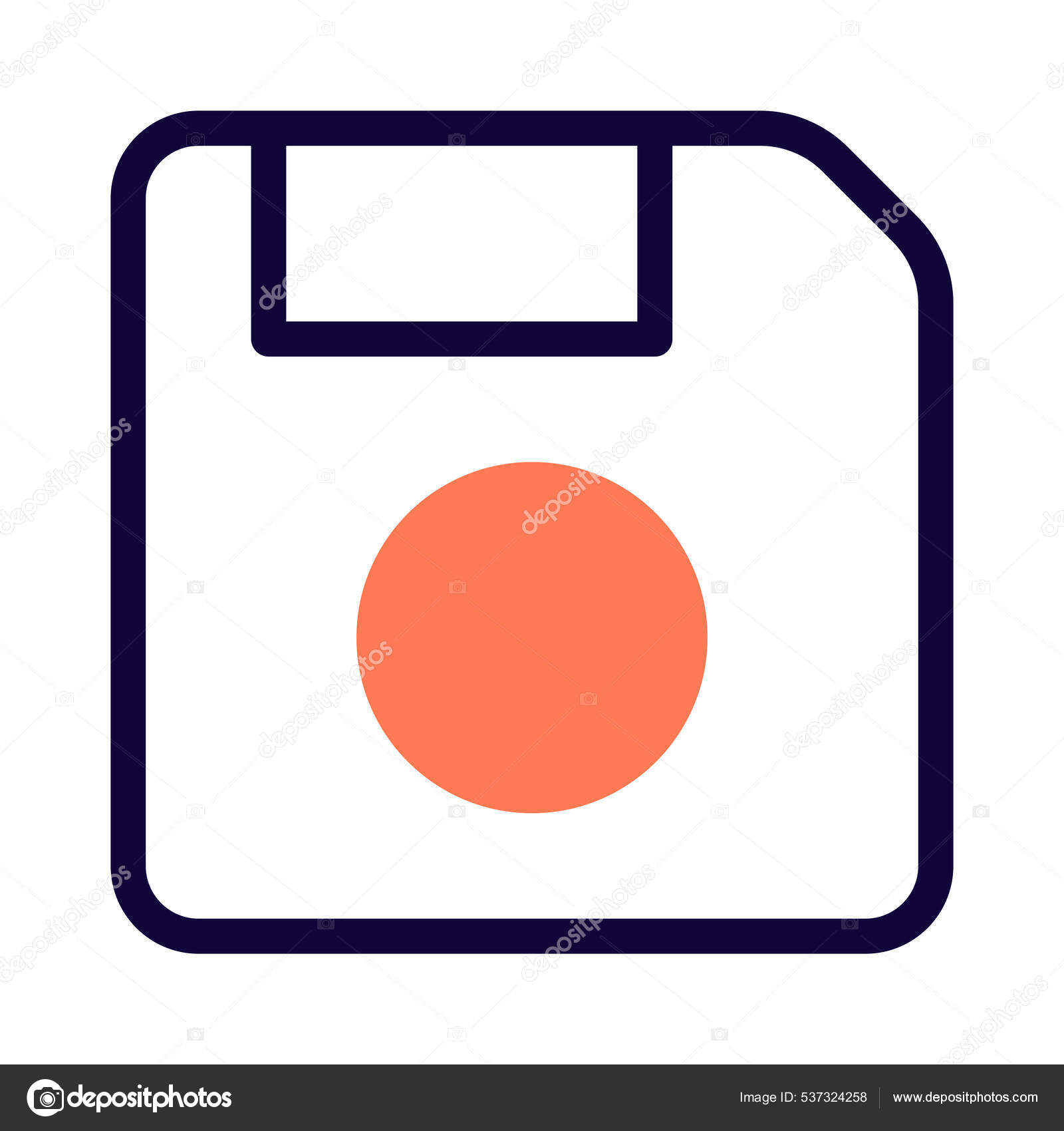 Floppy Disk Symbol Computer System Stock Vector by ©get4net 537324258