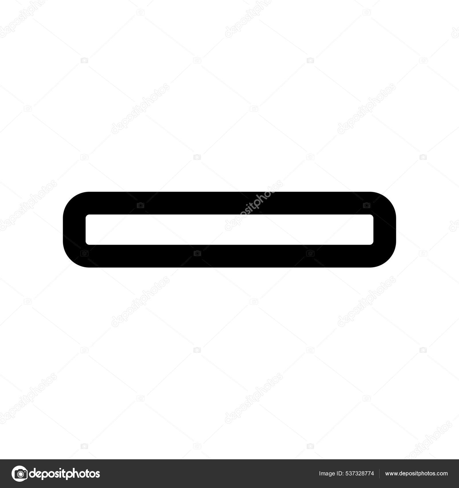 Subtraction Symbol Math Isolated White Background Stock Vector by ...