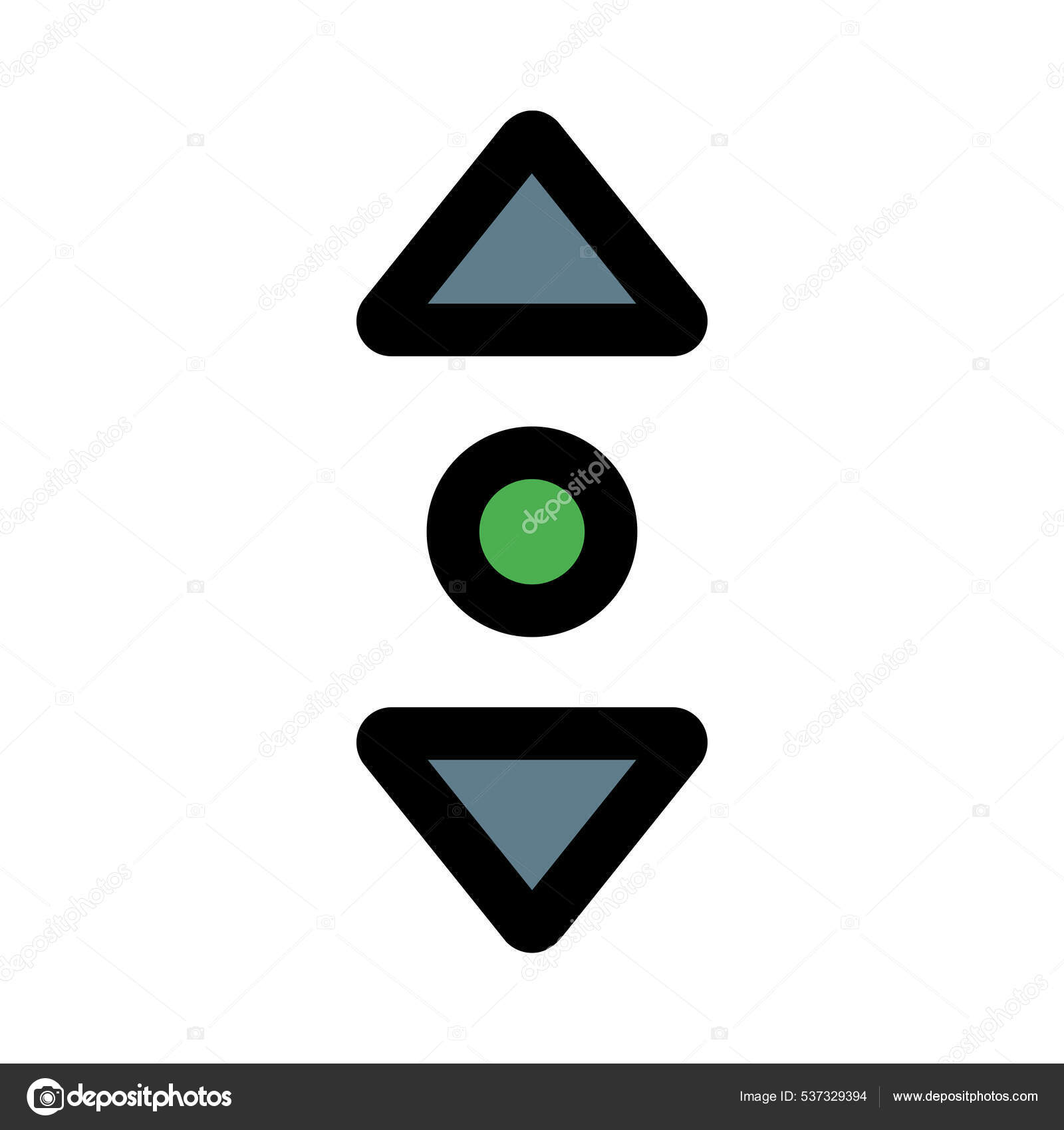 Vertical Direction Orientation Navigation Stock Vector by ©get4net ...