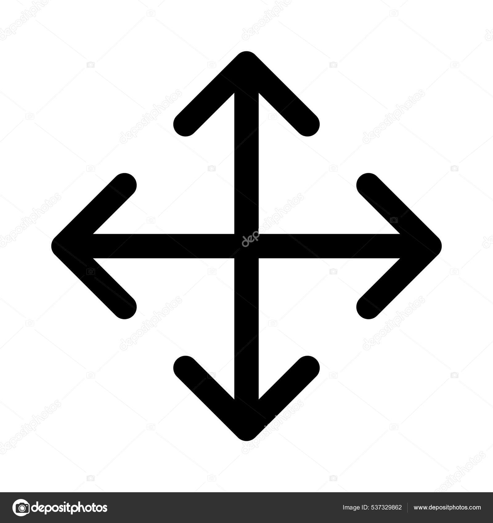 Pan All Directional Navigation Orientation Indication Stock Vector by ...