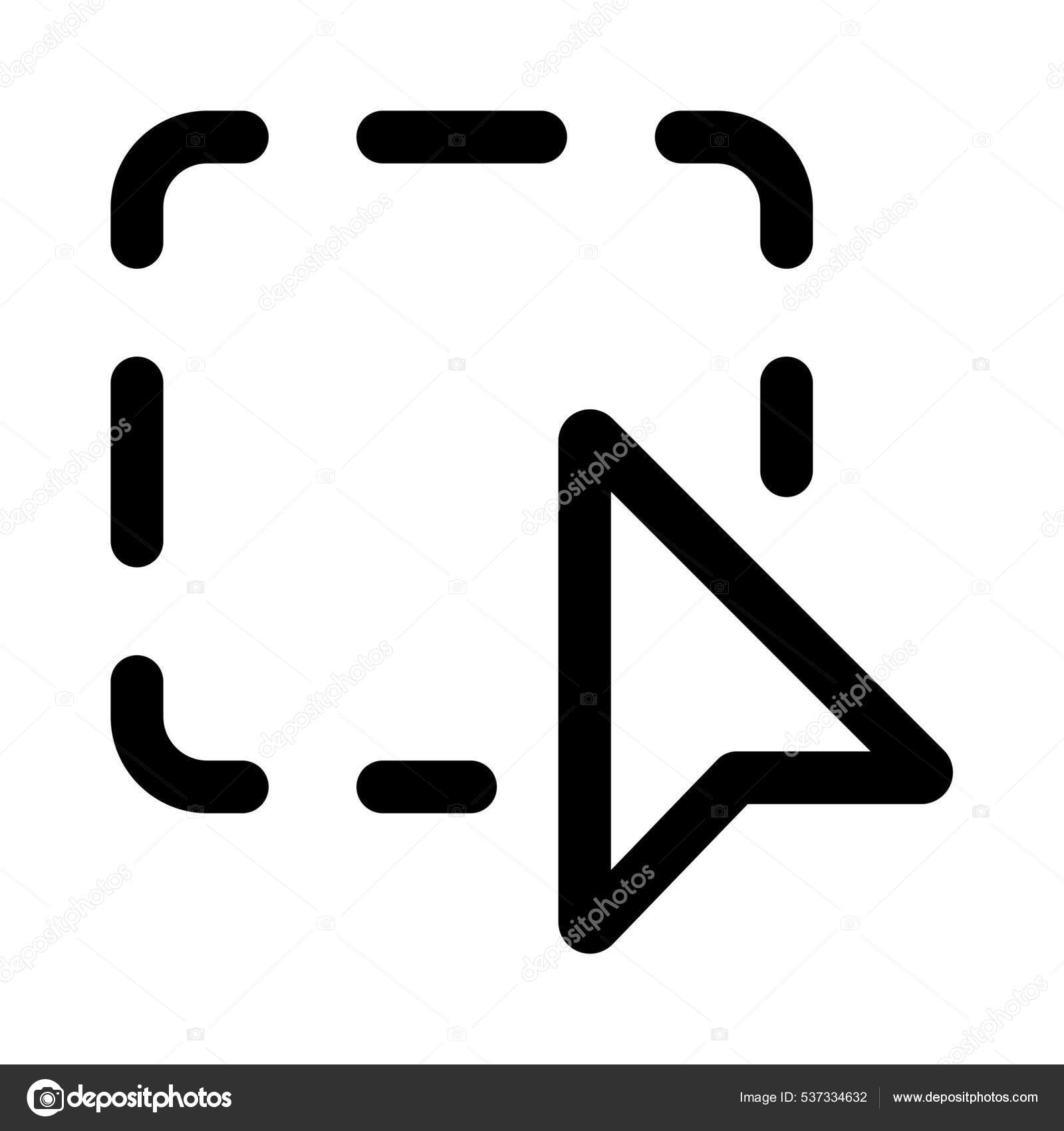 Mouse Selection Quadrilateral Box Design Elements Stock Vector Image by ...