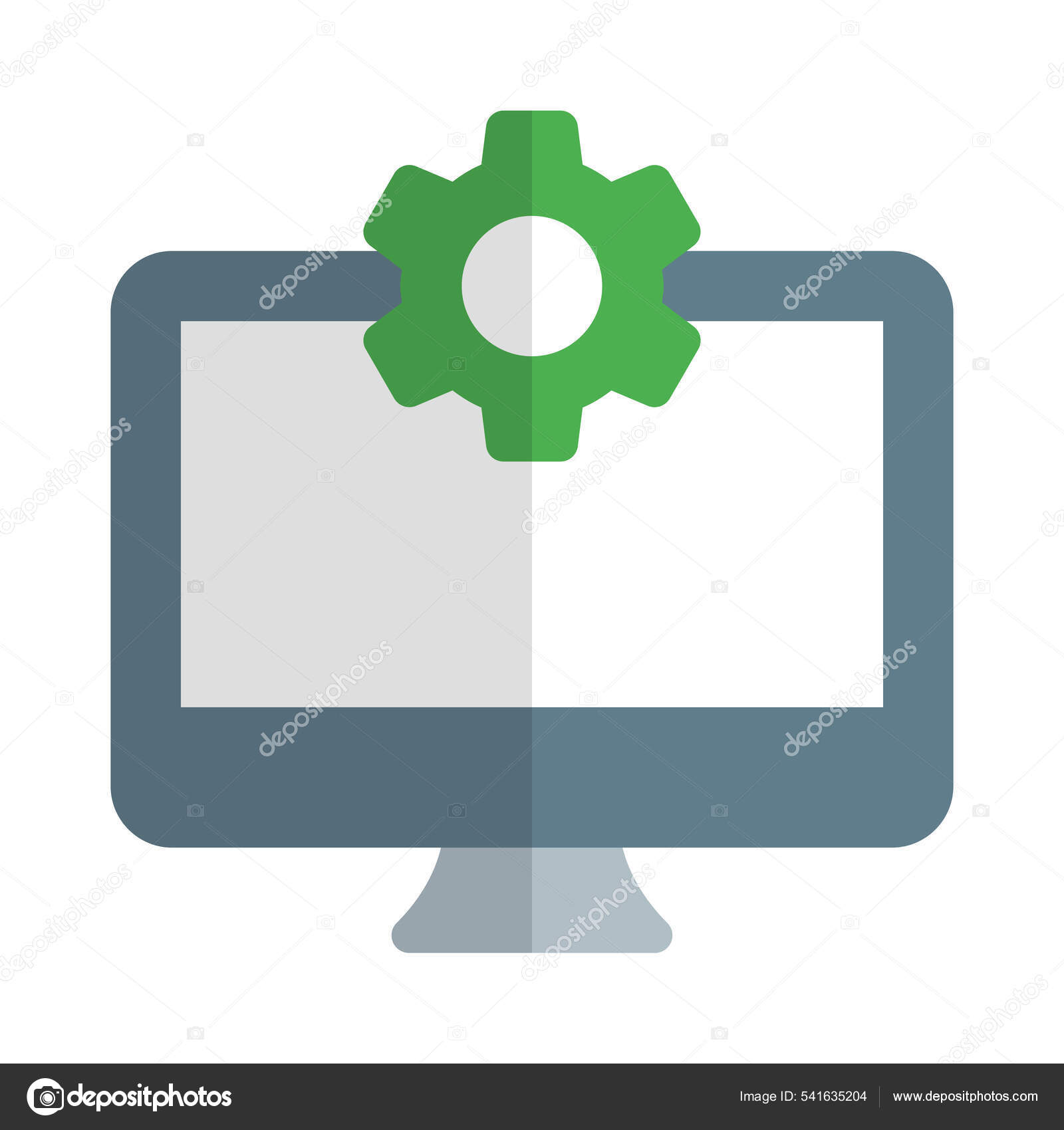 Desktop Computer Operating System Setting Maintenance Stock Vector by ... Desktop Computer Operating System Setting Maintenance Stock Vector by ...