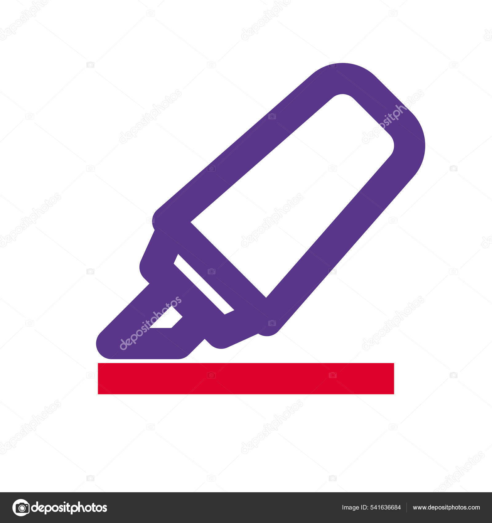 Highlighting Important Notes Text Tool Isolated White Background Stock ...