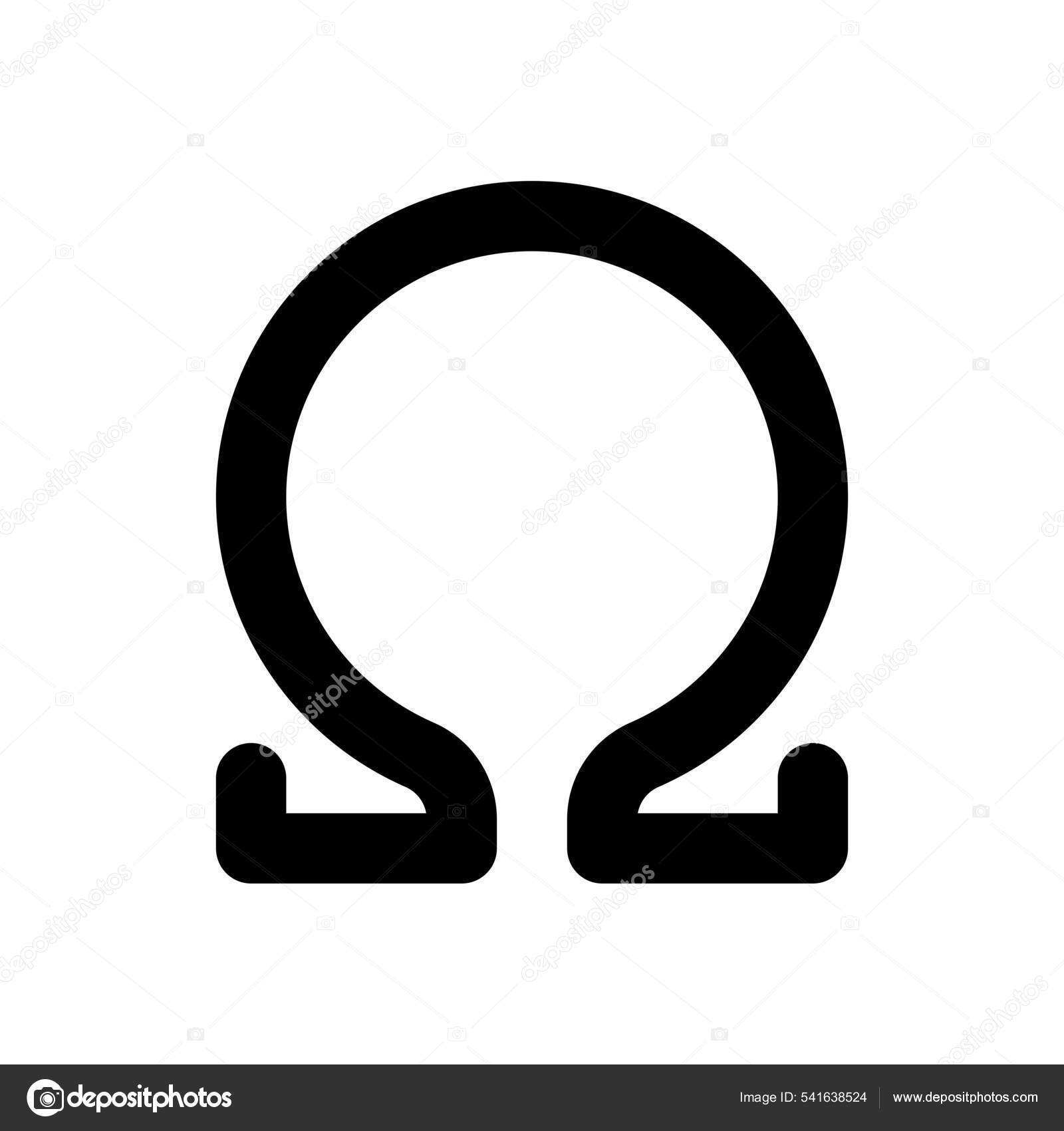 Omega Denotan Como Límite Máximo Conjunto Vector de stock #541638524 de ...