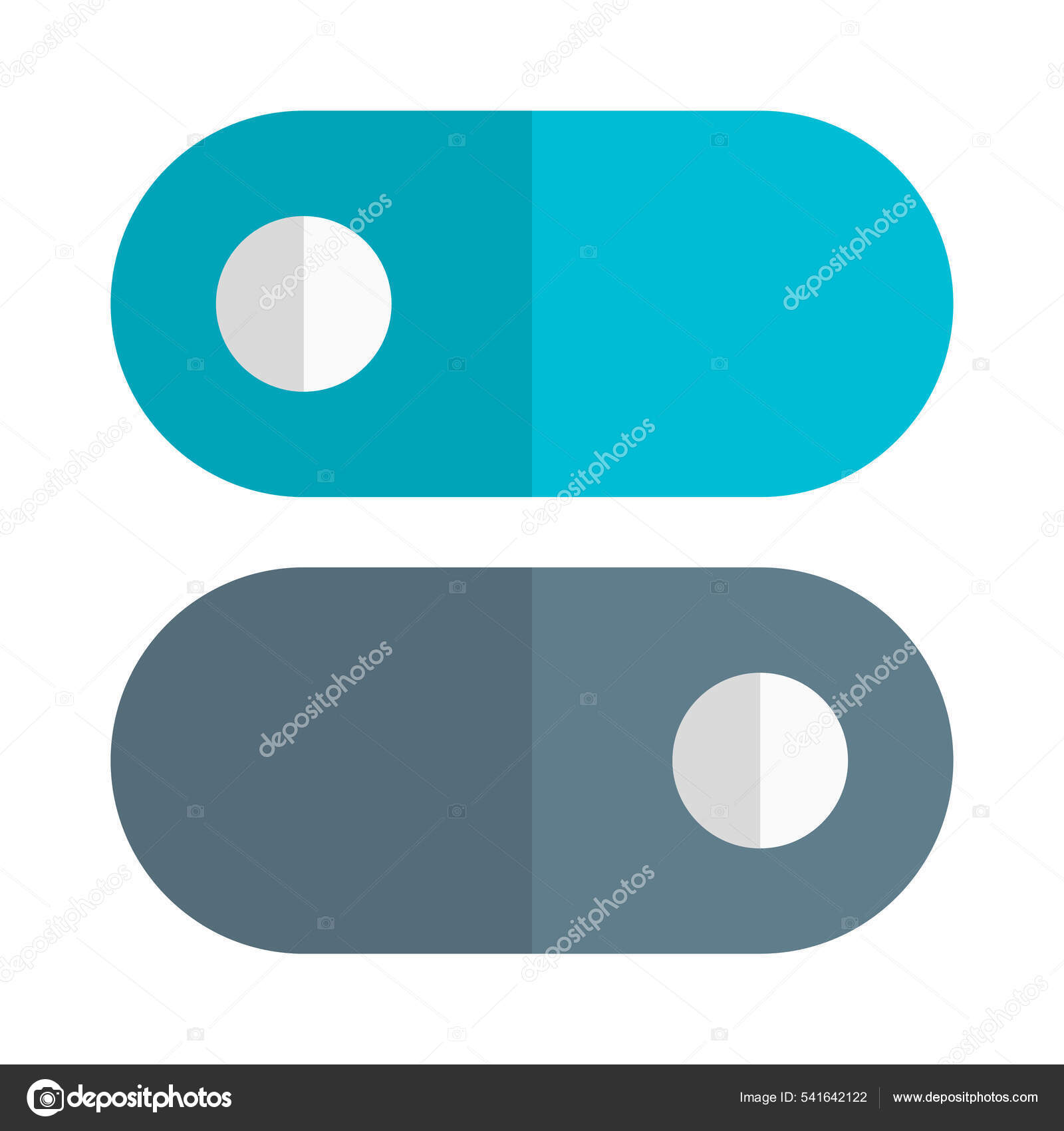 Setting Toggle Switchs Switching Devices Stock Vector Image by ©get4net ...