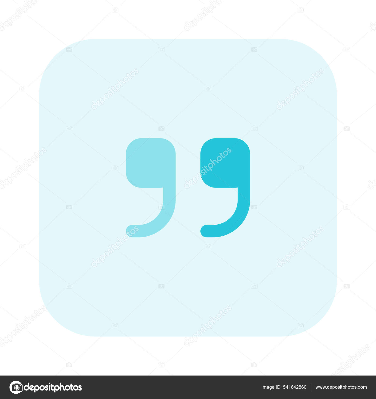 Closing Inverted Quotation Bracket Mark Used Highlight Dialogues Stock ...