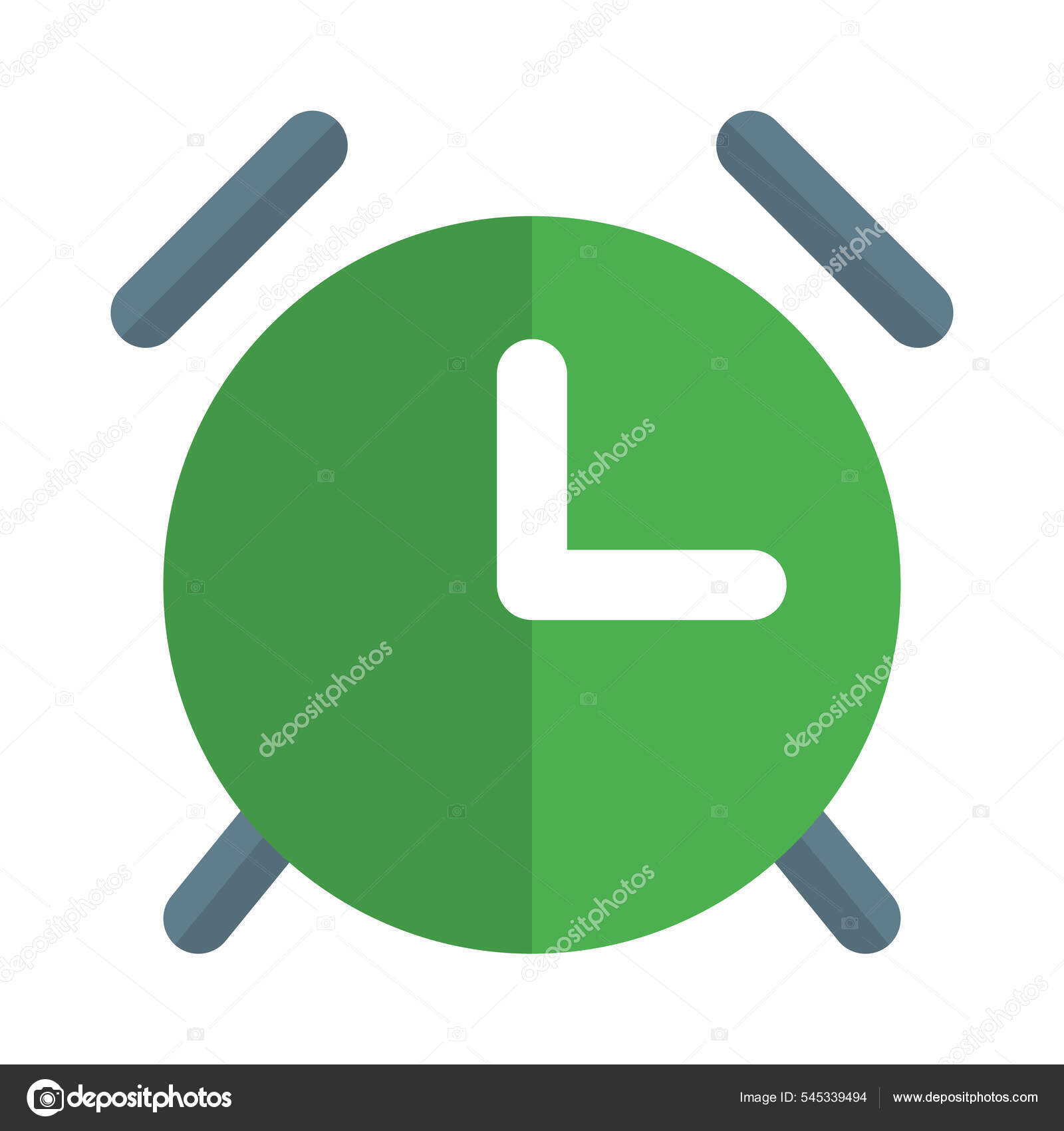 Table Alarm Clock Isolated White Background Stock Vector By ©get4net