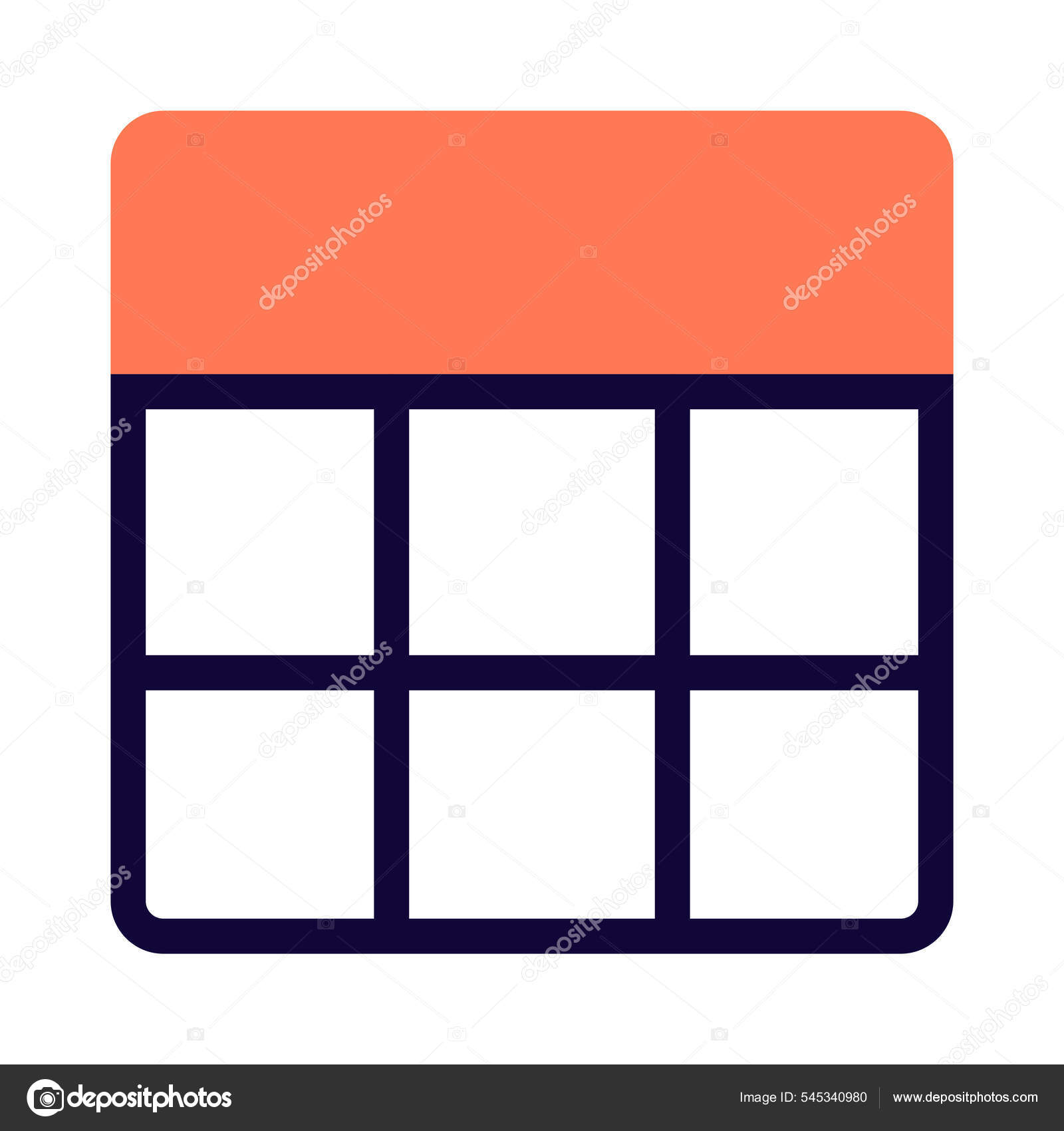 Top Bar Bottom Frame Grid Template Layout Stock Vector Image by ...