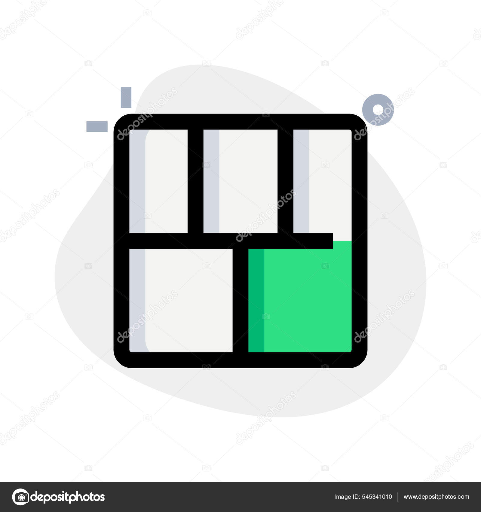 Five Section Frame Column Grid Panel Layout Stock Vector by ©get4net ...