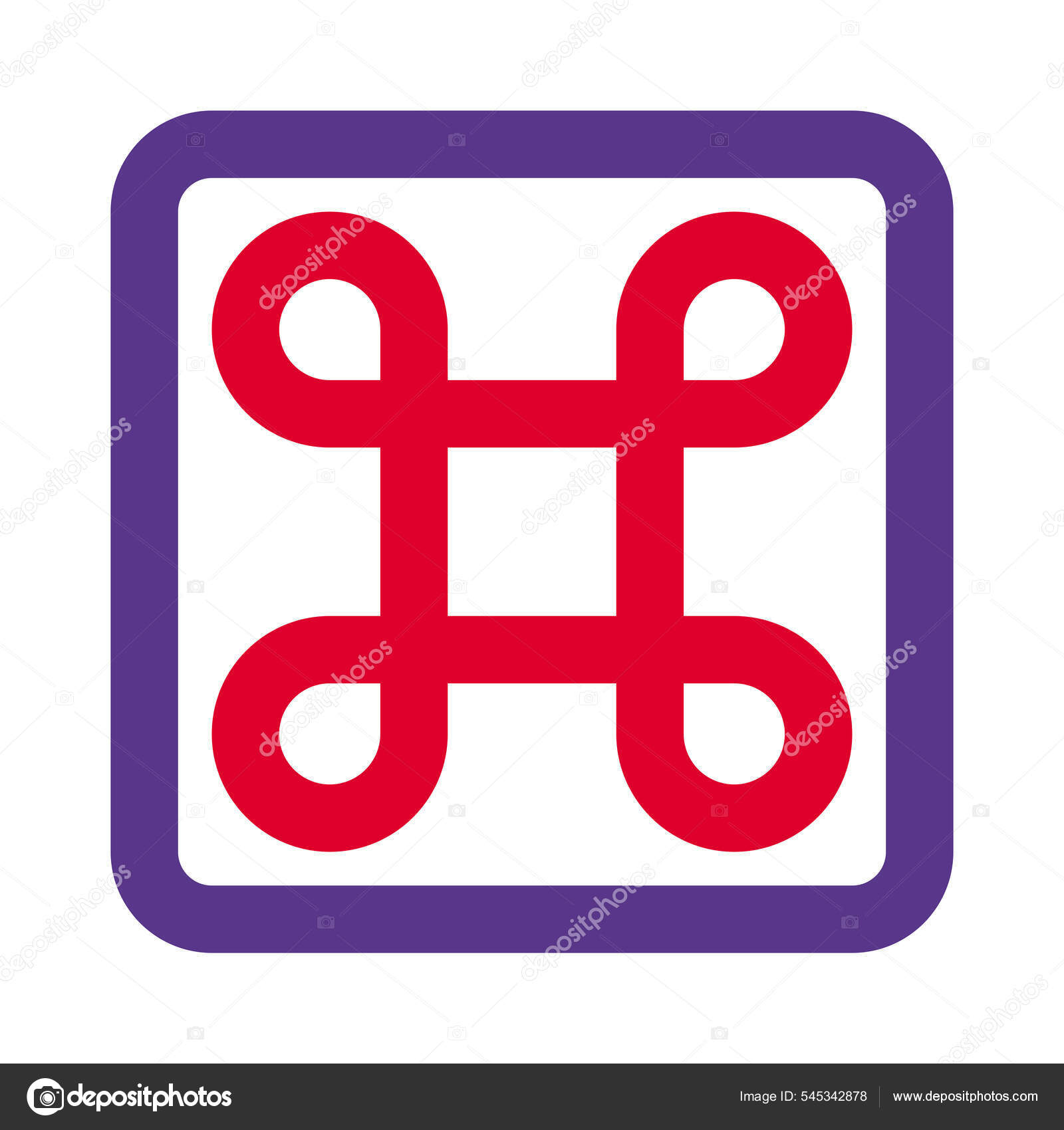 Macintosh Command Logotype Basic Function Key Stock Vector Image by ...