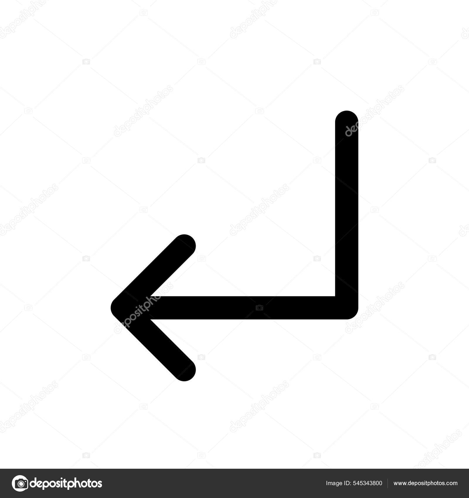 Enter Button Arrow Indication Key Layout Stock Vector by ©get4net 545343800