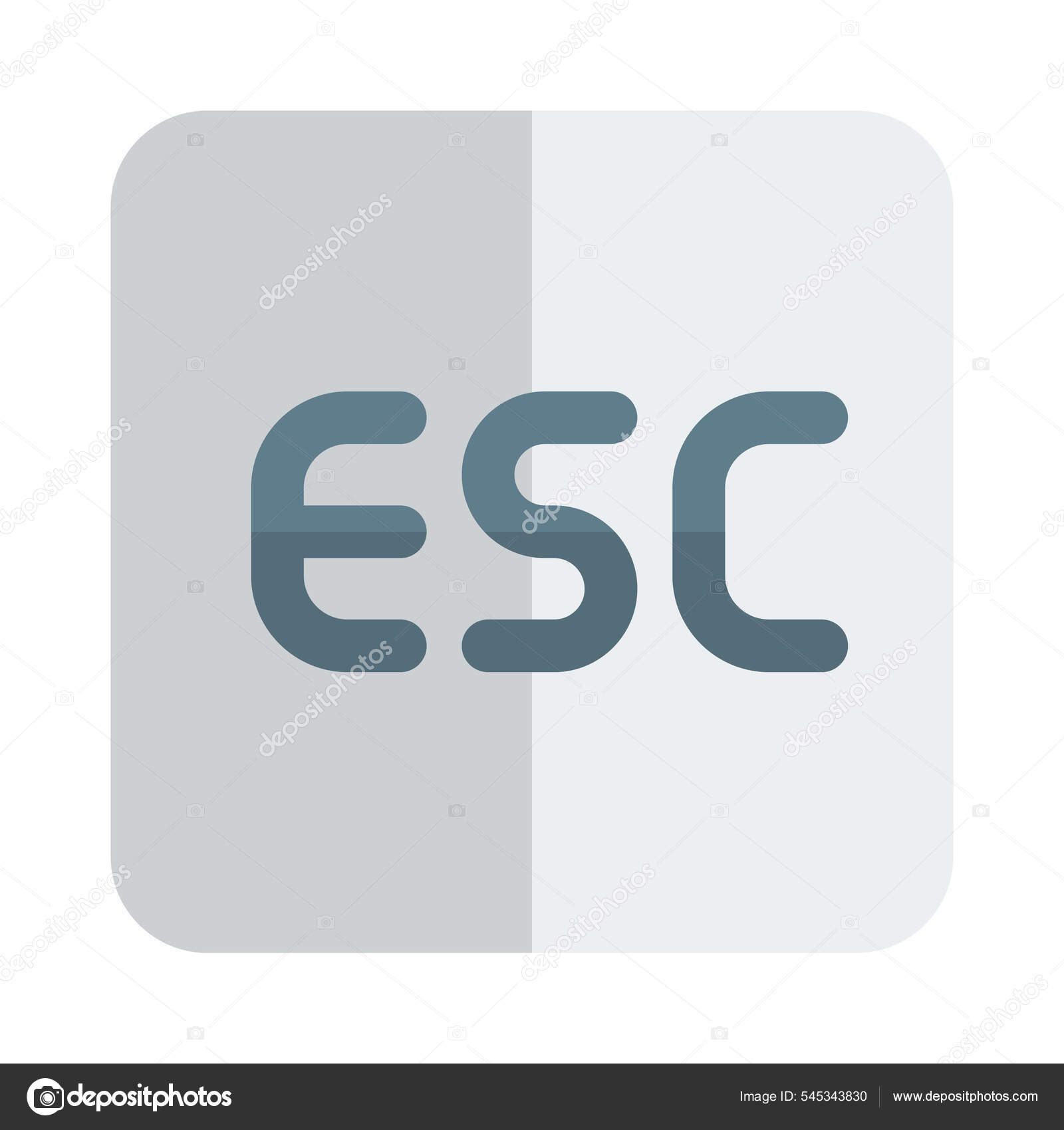 Escape Skip Function Key Computer Keyboard Stock Vector Image by ...