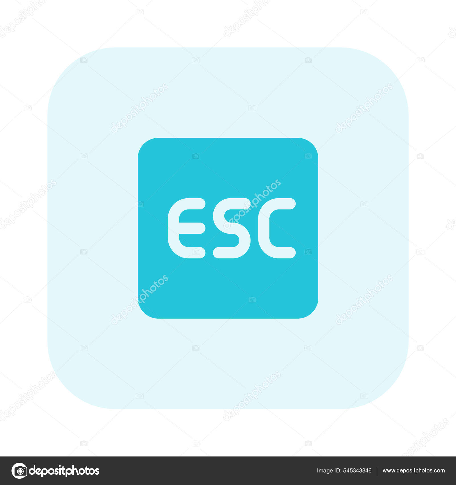 Escape Skip Function Key Computer Keyboard Stock Vector Image by ...