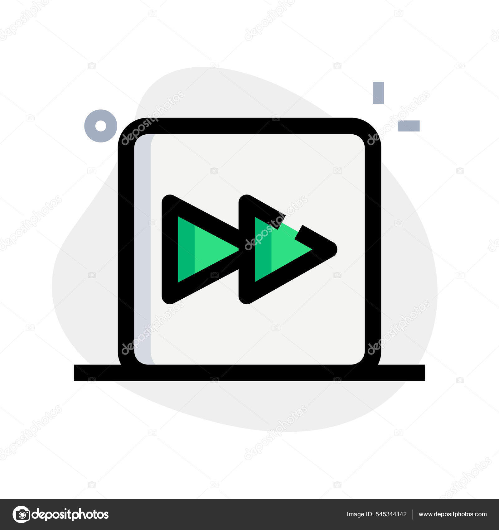 Multimedia Keyboard Layout Fast Forward Button Stock Vector Image by ...