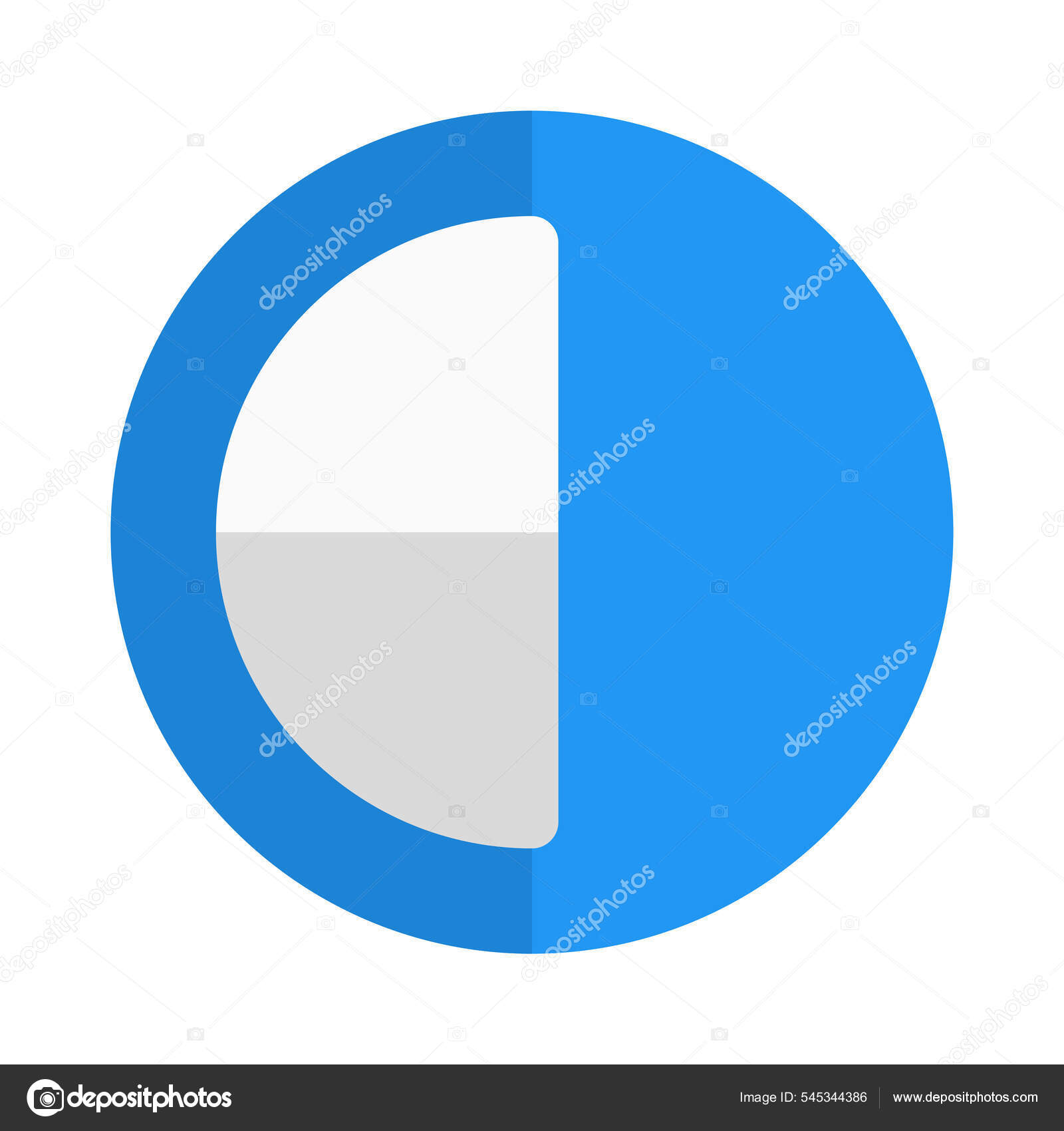Half Time Displayed Analog Stopwatch Countdown Stock Vector by ©get4net ...