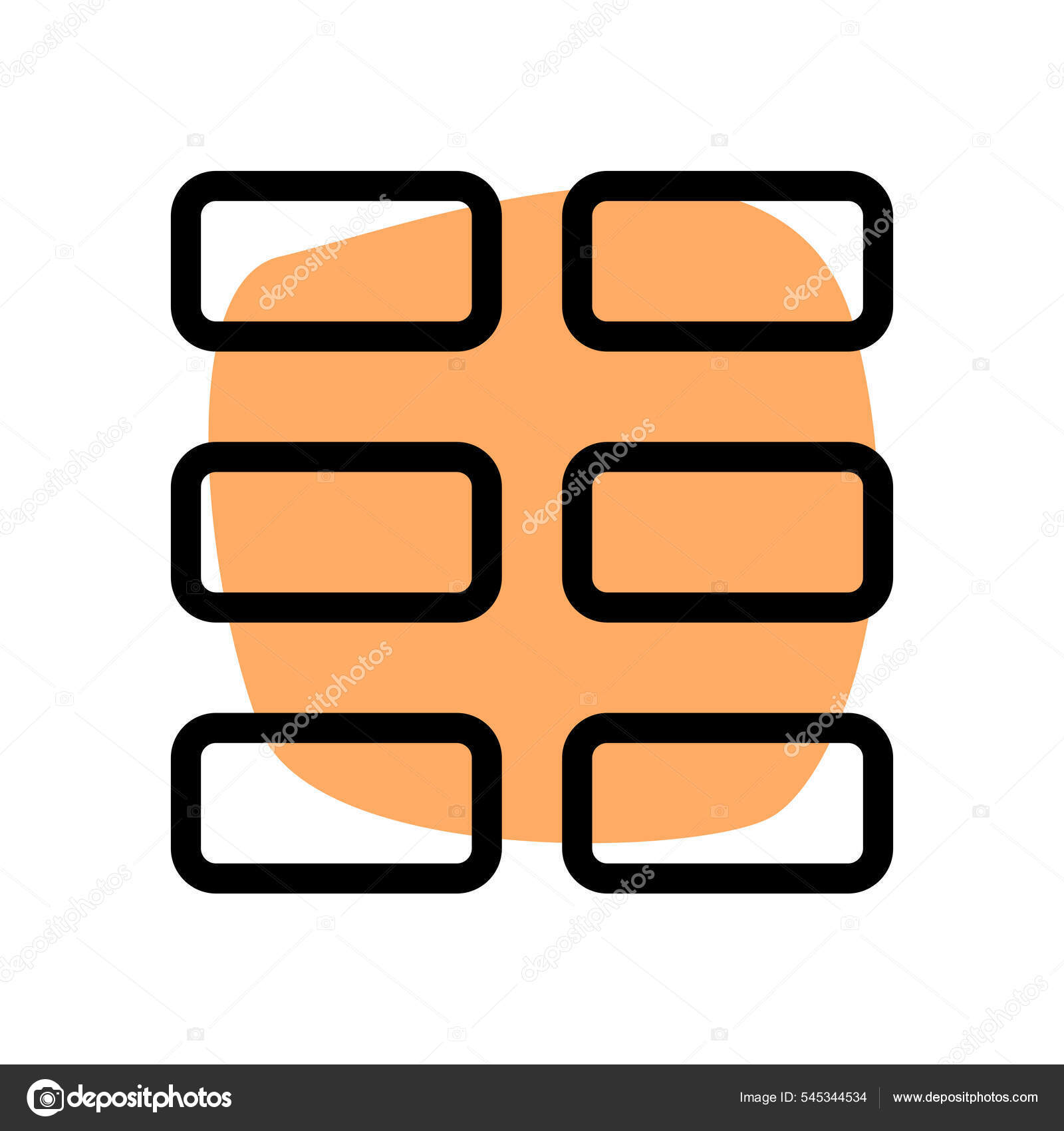 Horizontal Block Grid Tiles Template Layout Stock Vector by ©get4net ...