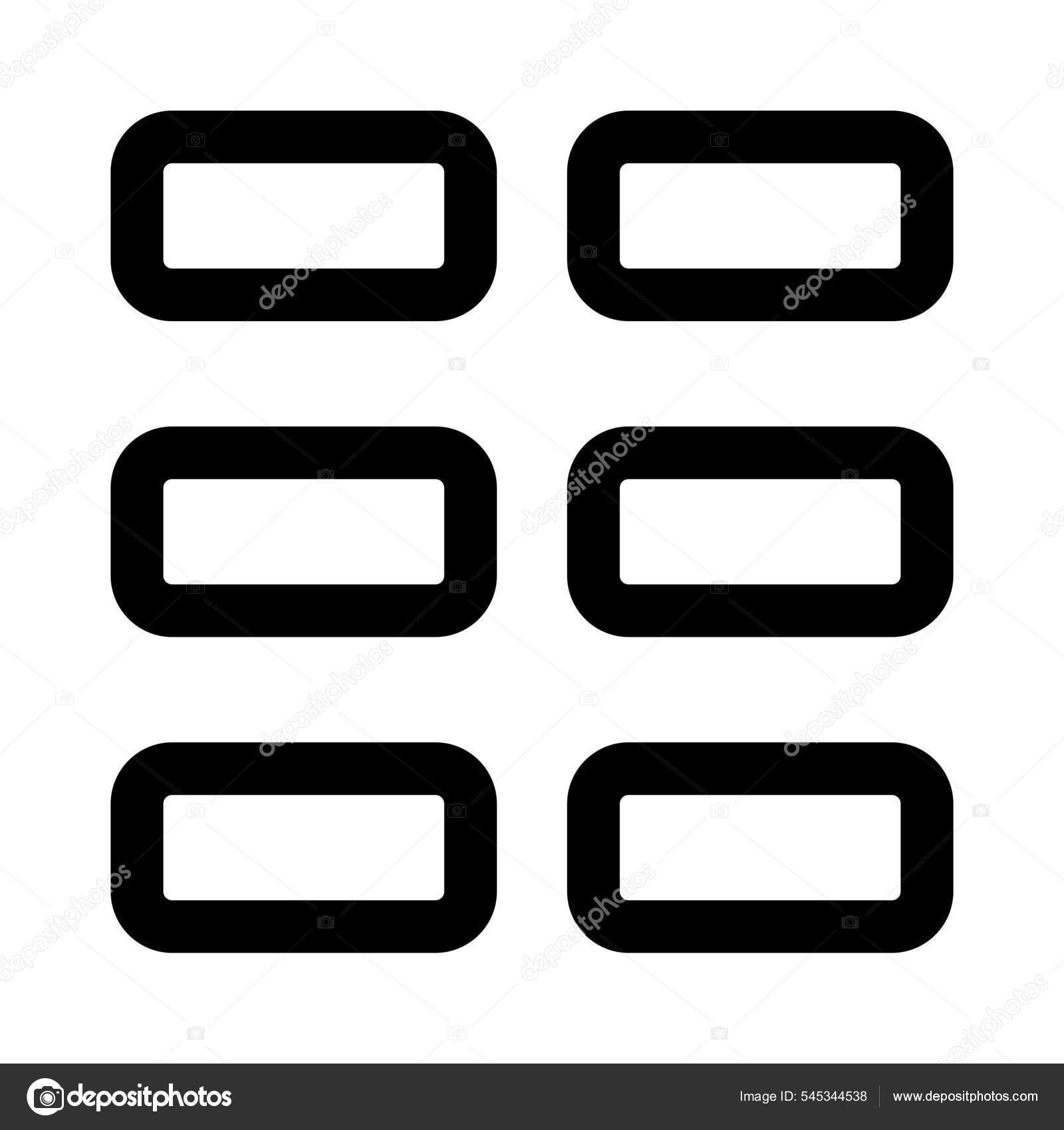 Horizontal Block Grid Tiles Template Layout Stock Vector by ©get4net ...