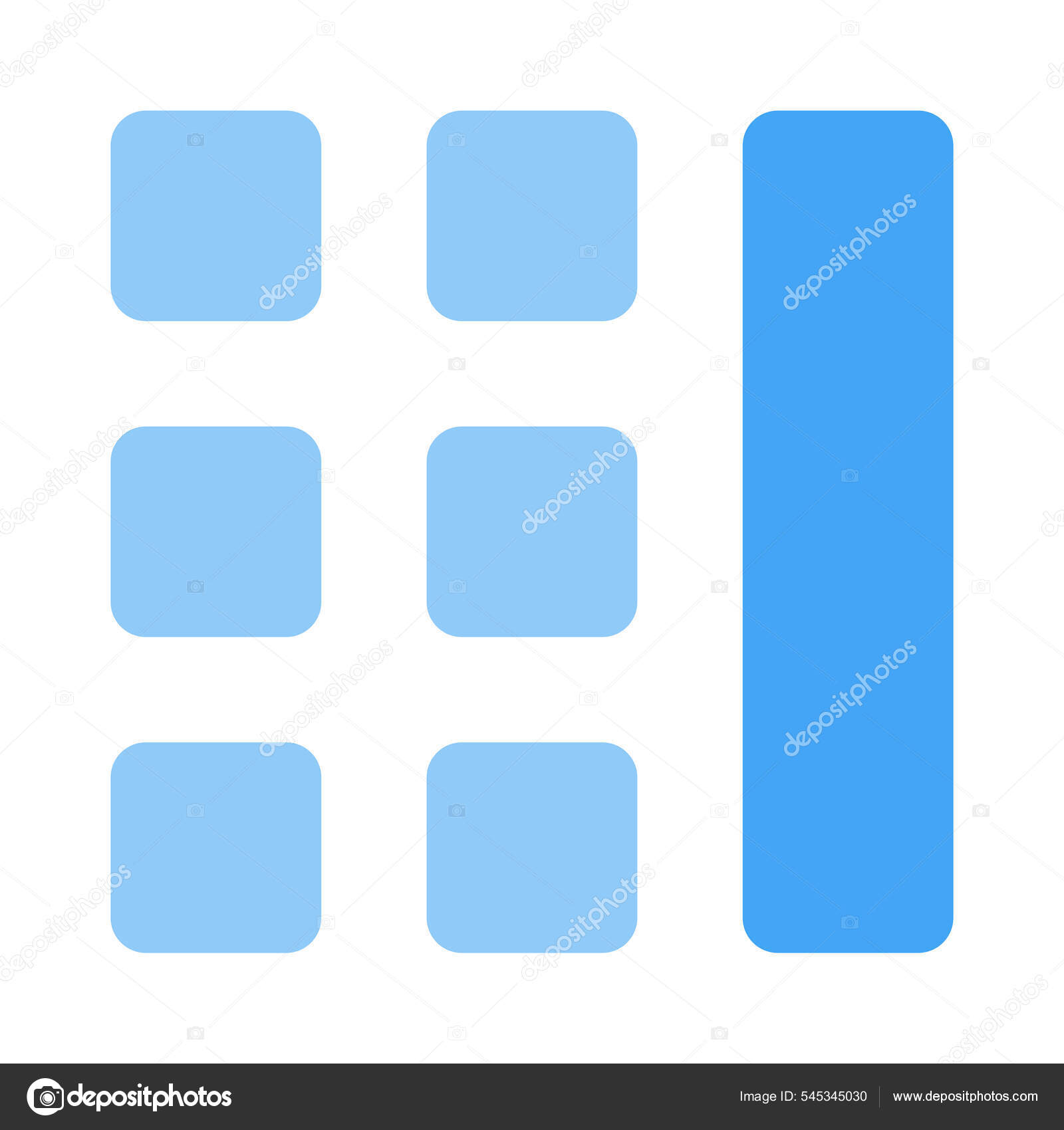Left Key Panel Vertical Bar Strip Stock Vector Image by ©get4net #545345030