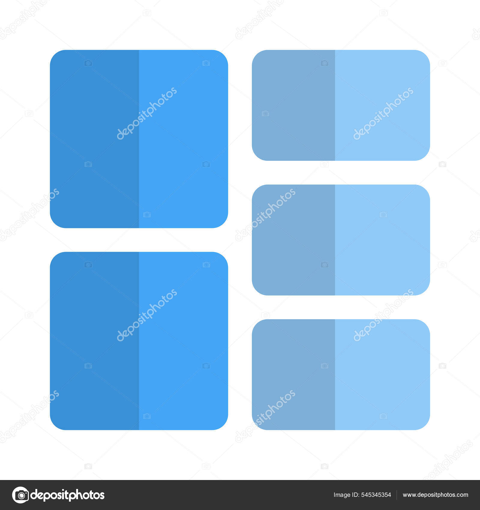Square Block Split Several Parts Stock Vector Image by ©get4net #545345354