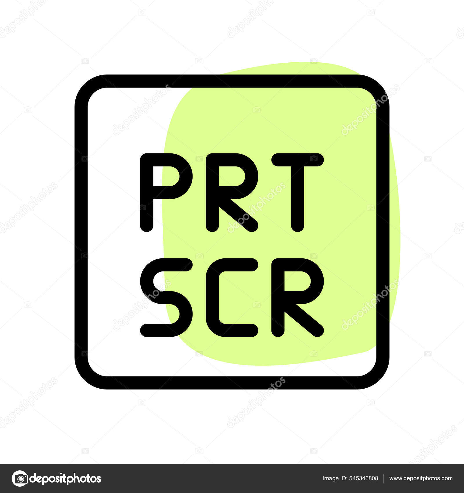 Prt Scr Screenshot Capture Function Key Stock Vector Image by ©get4net ...