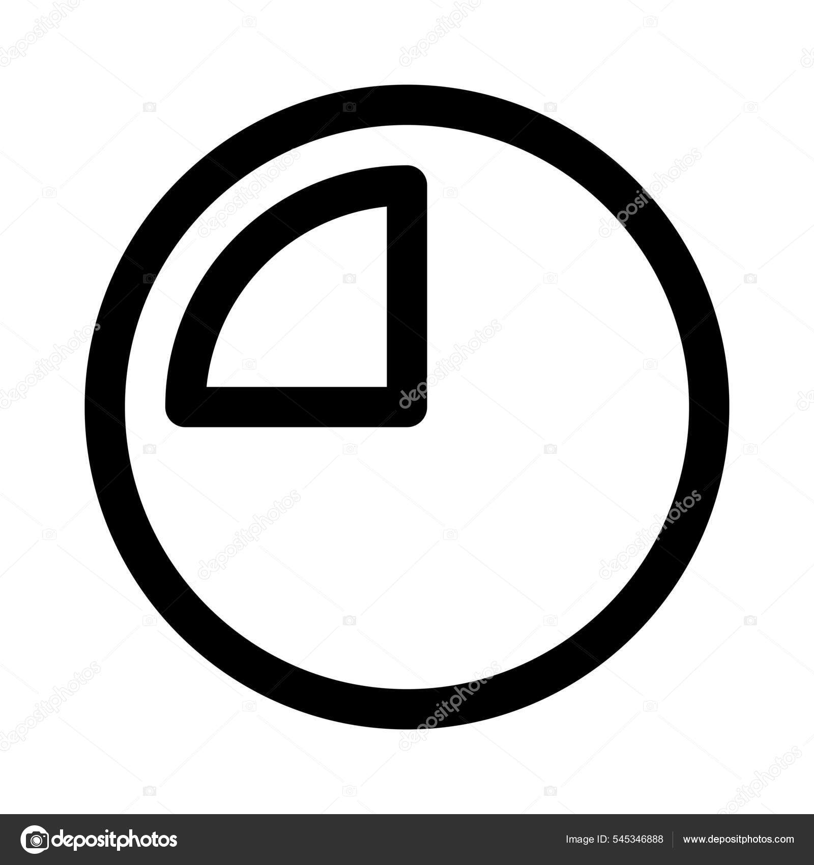 Three Quarters Hour Time Recorded Stock Vector by ©get4net 545346888