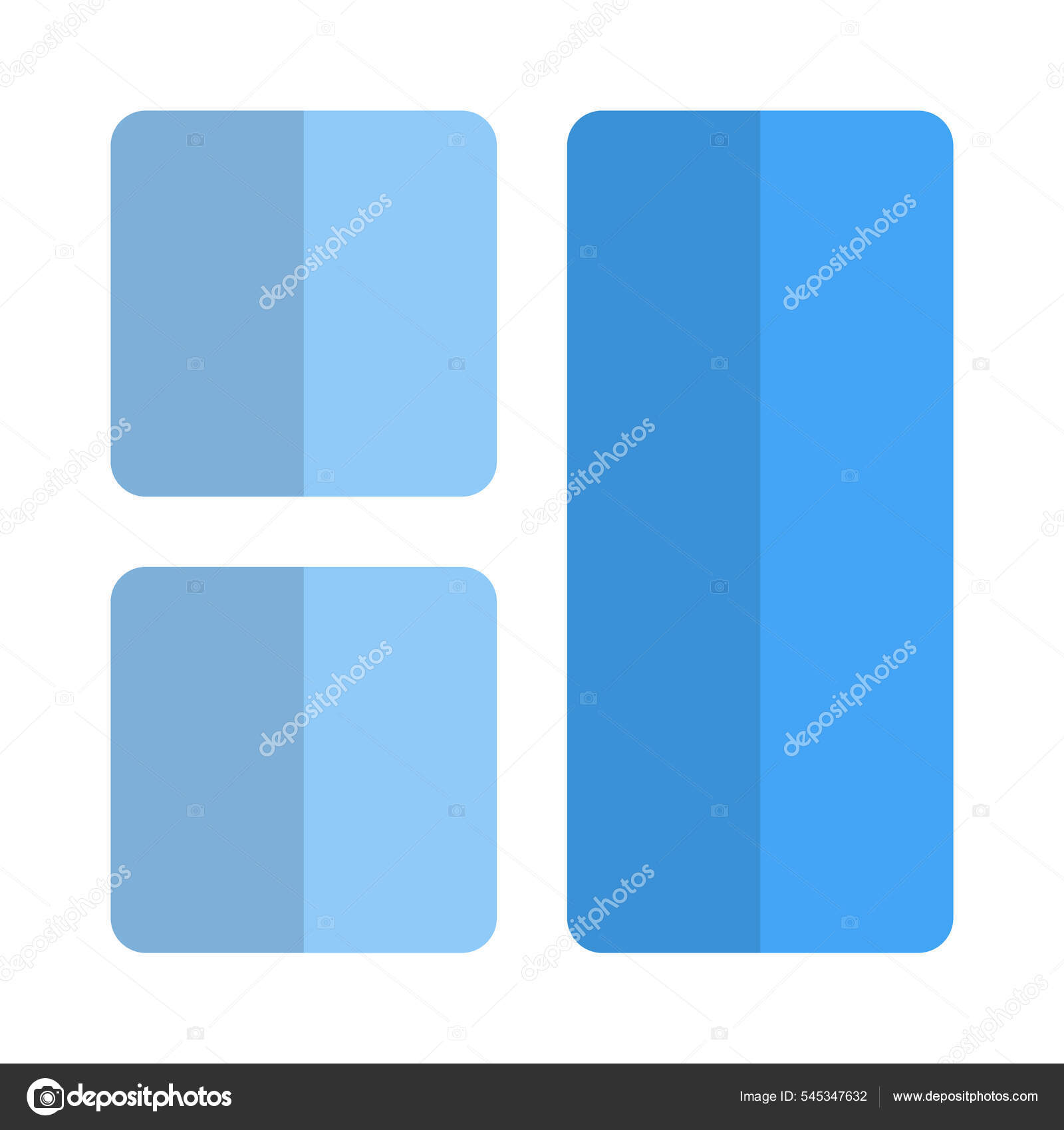 Right Column Several Boxes Random Layout Stock Vector by ©get4net 545347632
