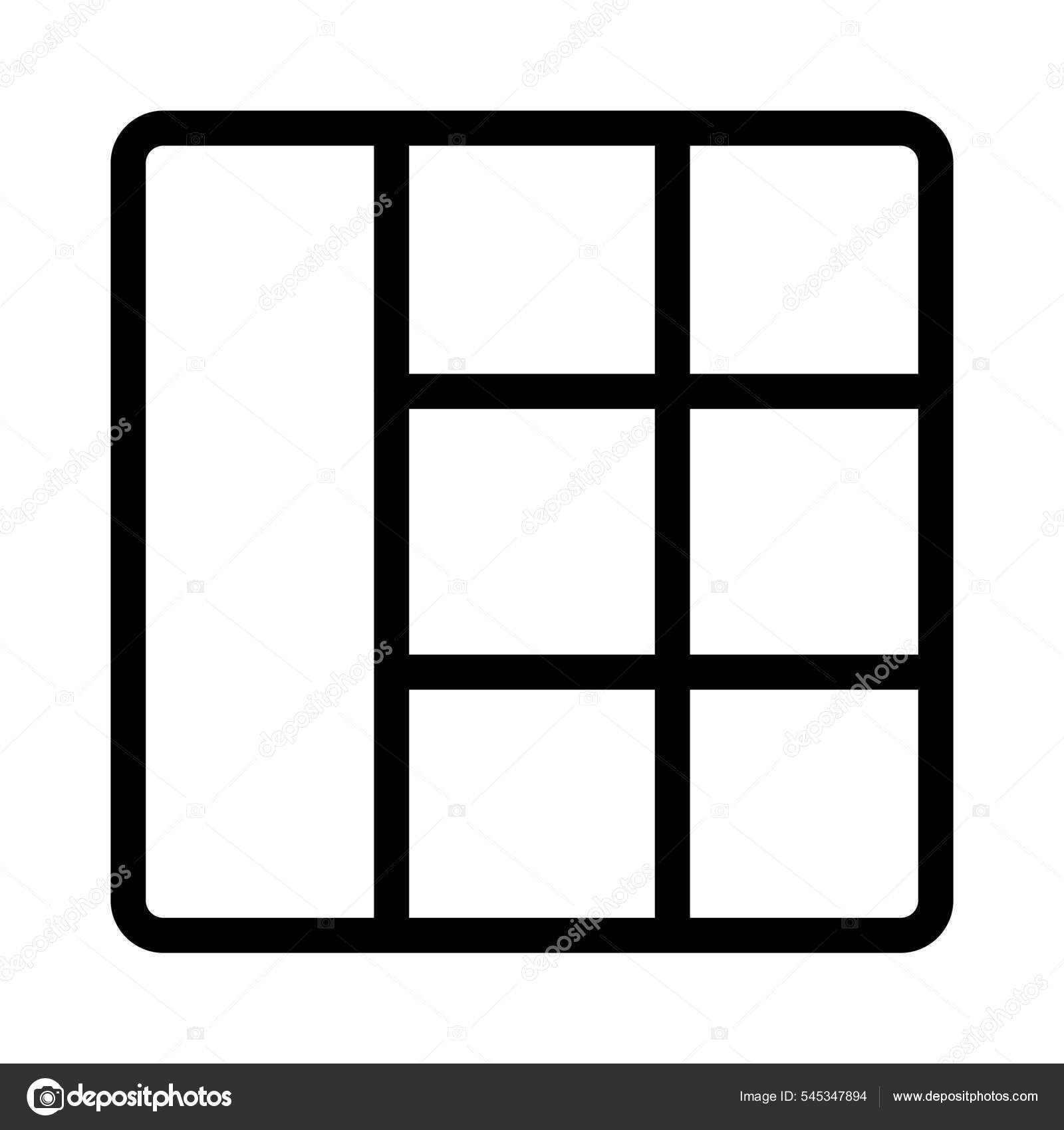 Left Column Cells Right Panel Stock Vector Image by ©get4net #545347894