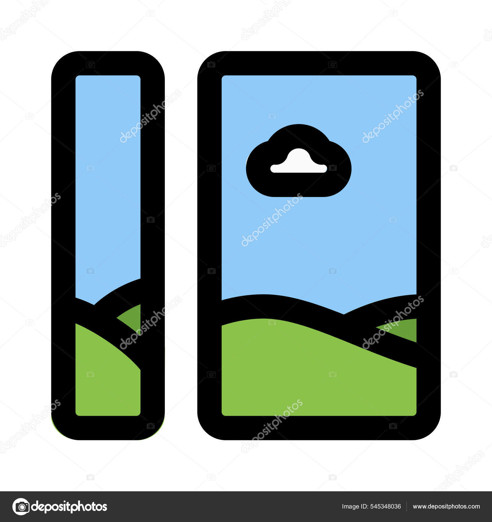 Photo Split Half Modern Collage Stock Vector Image by ©get4net #545348036