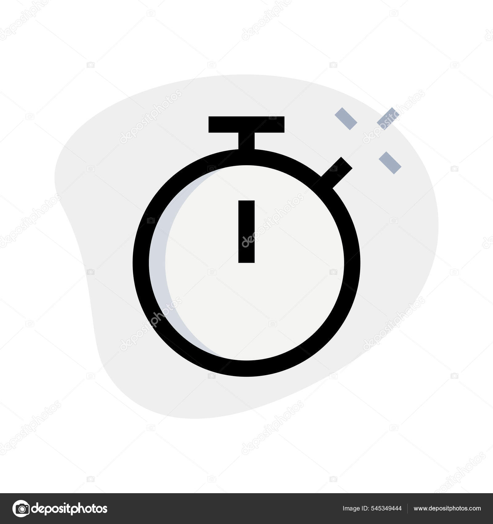 Analog Handheld Stopwatch Lap Counter Button Stock Vector by ©get4net ...