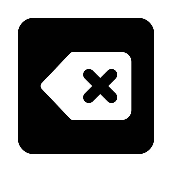 Delete Arrow Function Button Keyboard Layout Stock Vector Image by ...