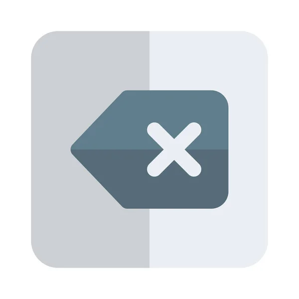 Delete Arrow Function Button Keyboard Layout Stock Vector Image by ...