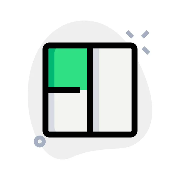 Five Section Frame Column Grid Panel Layout Stock Vector by ©get4net ...