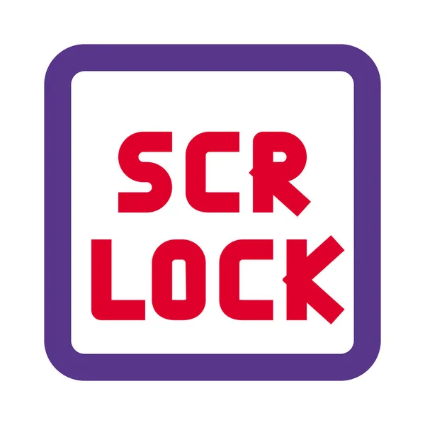 Scroll Lock Key Function Computer Keyboard Layout Stock Vector Image by ...