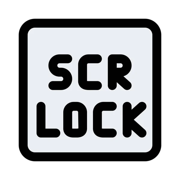 Scroll Lock Key Function Computer Keyboard Layout Stock Vector Image by ...