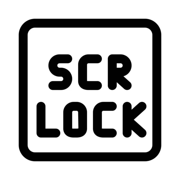 Scroll Lock Key Function Computer Keyboard Layout Stock Vector Image by ...