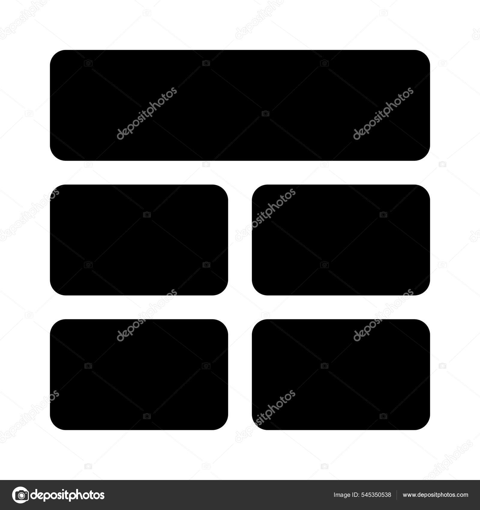 Table Top Bar Header Cells Stock Vector Image by ©get4net #545350538