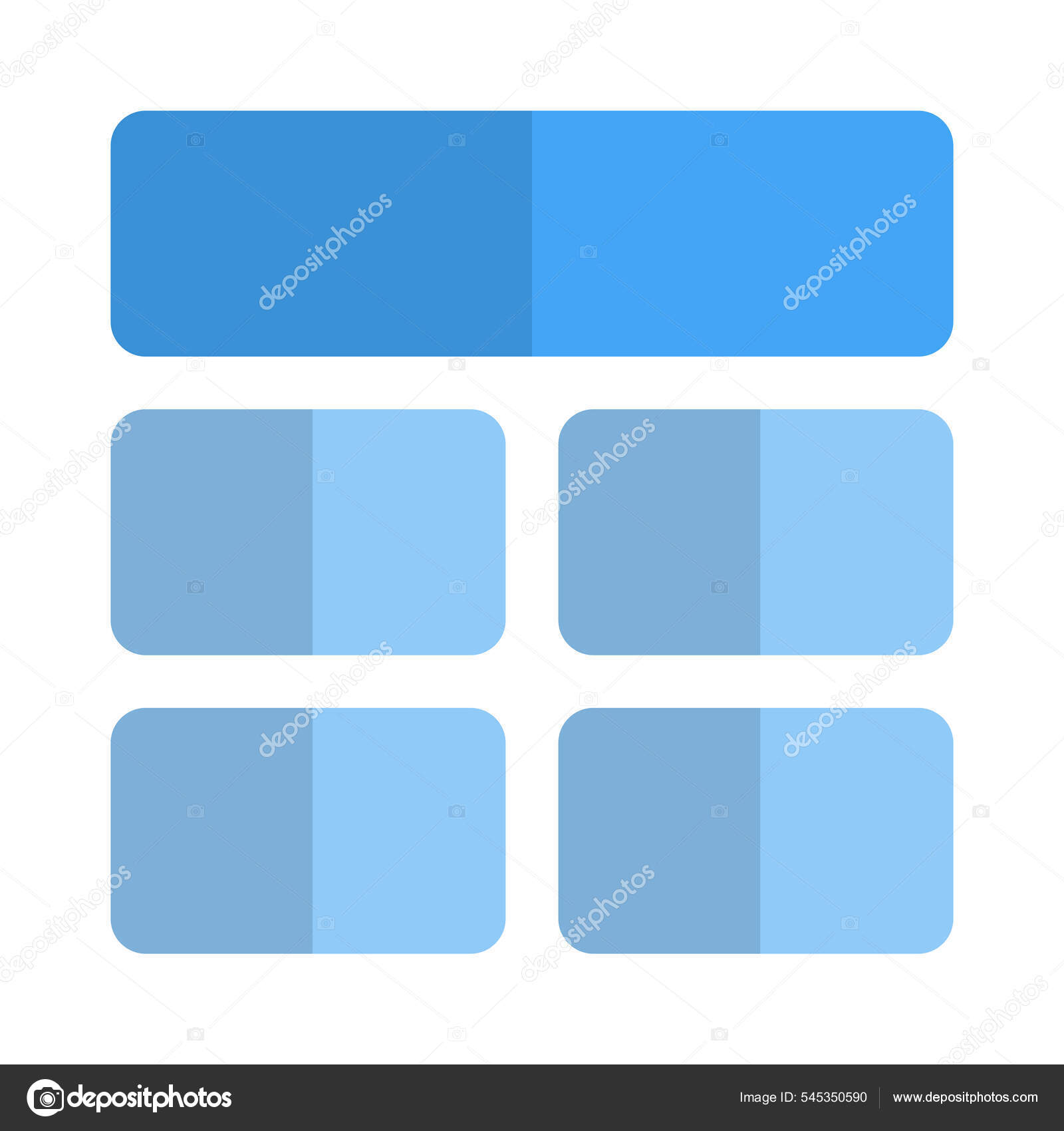 Table Top Bar Header Cells Stock Vector by ©get4net 545350590
