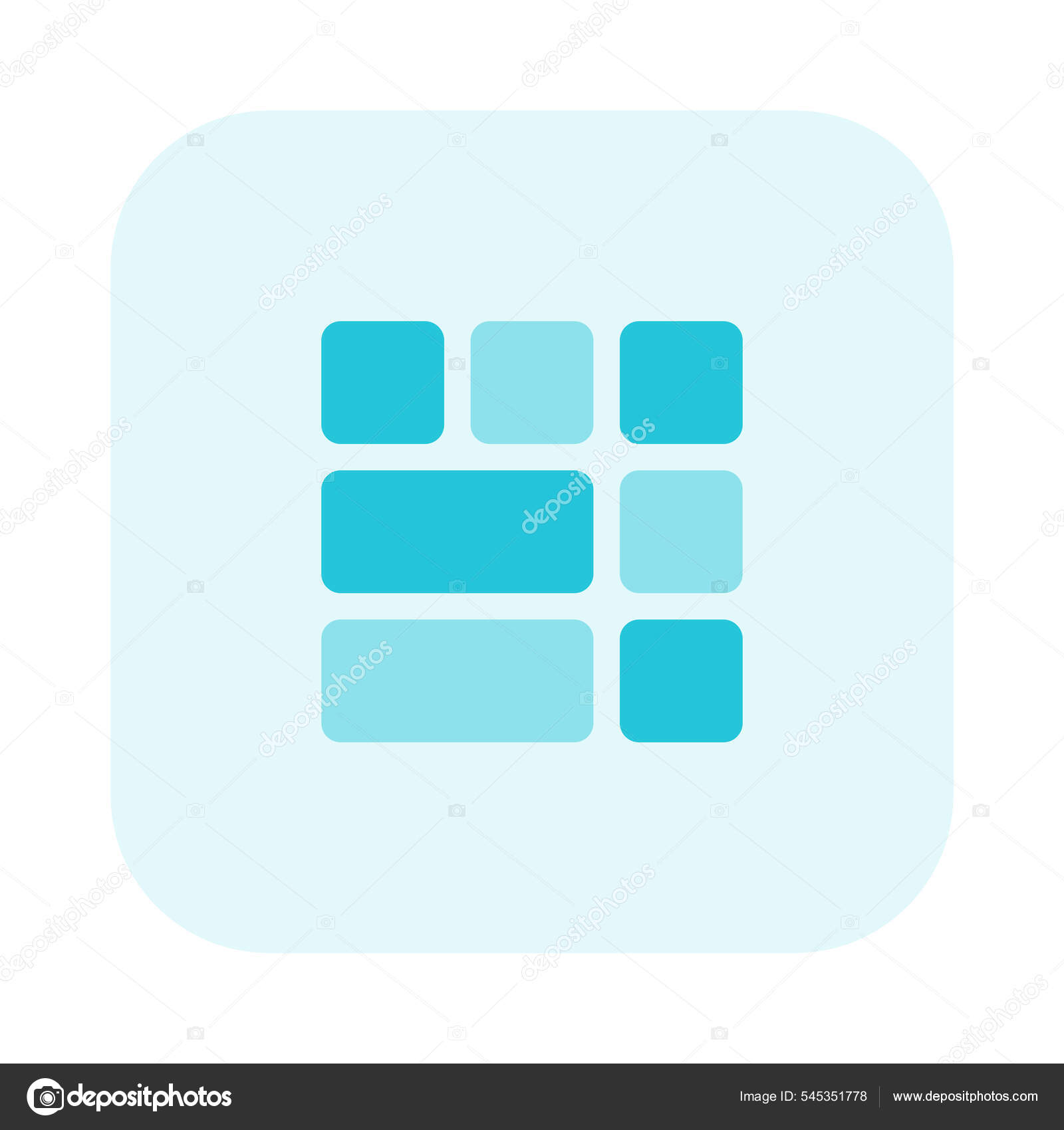 Top Right Content Cells Horizontal Columns Stock Vector Image by ...