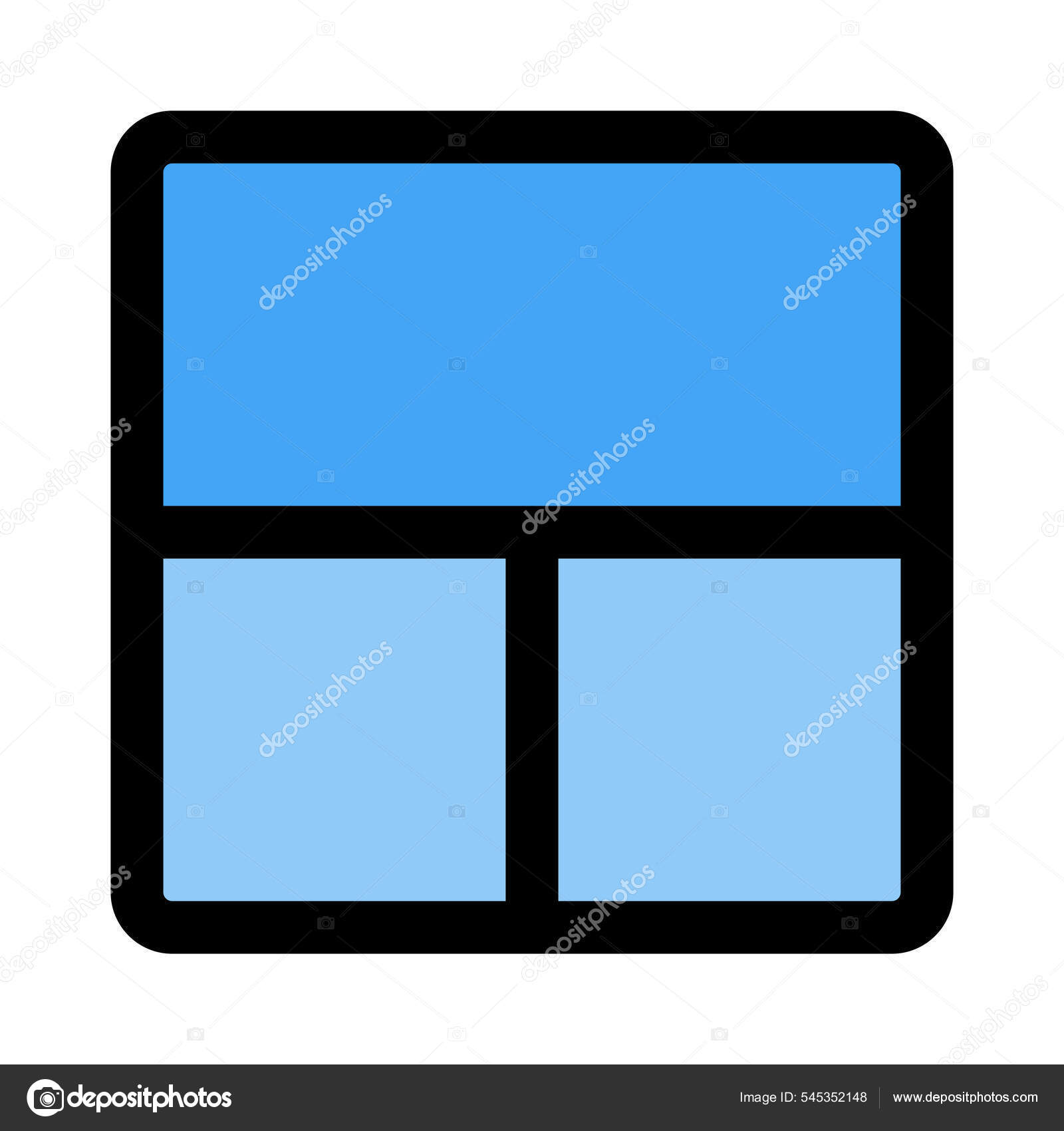 Top Wide Sidebar Followed Partition Bottom Stock Vector by ©get4net ...