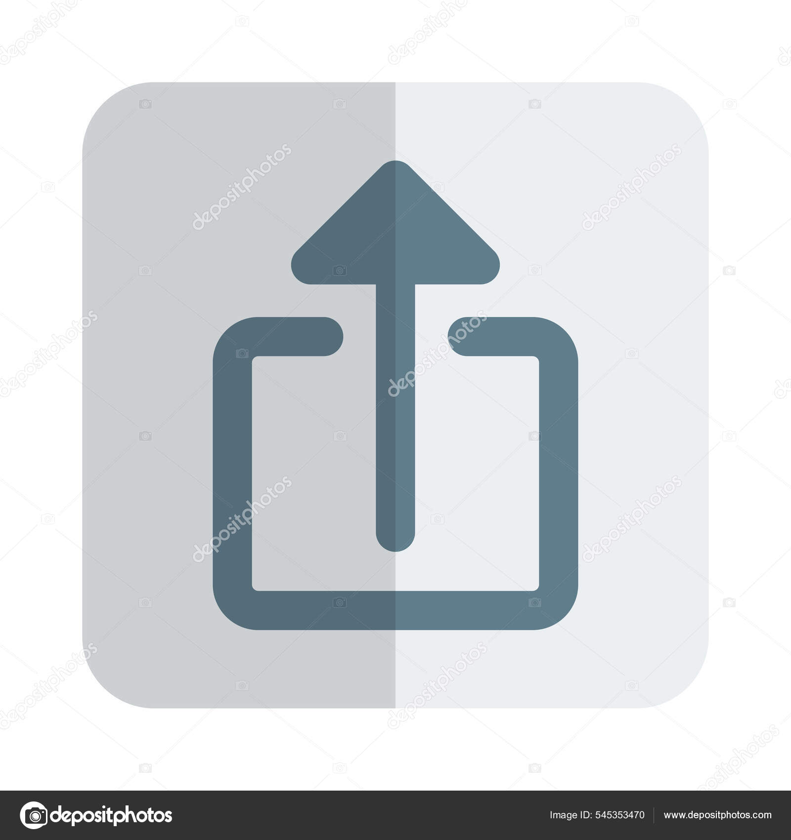 Upload Function Arrow Followed Box Stock Vector Image by ©get4net ...