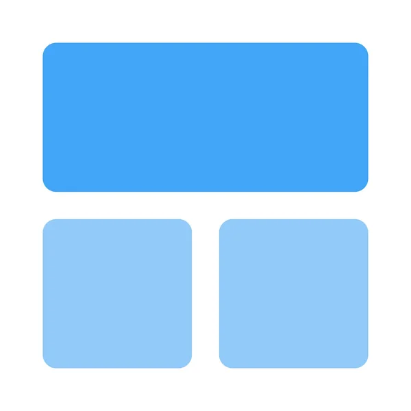 Tiga Blok Bagian Dalam Tata Letak Templat Frame Vektor Stok oleh ...